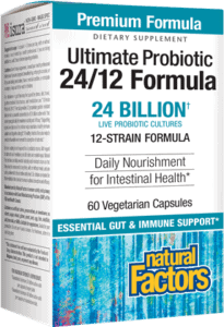 Ultimate Probiotic 24/12 Formula 24 Billion Live Probiotic Cultures 12